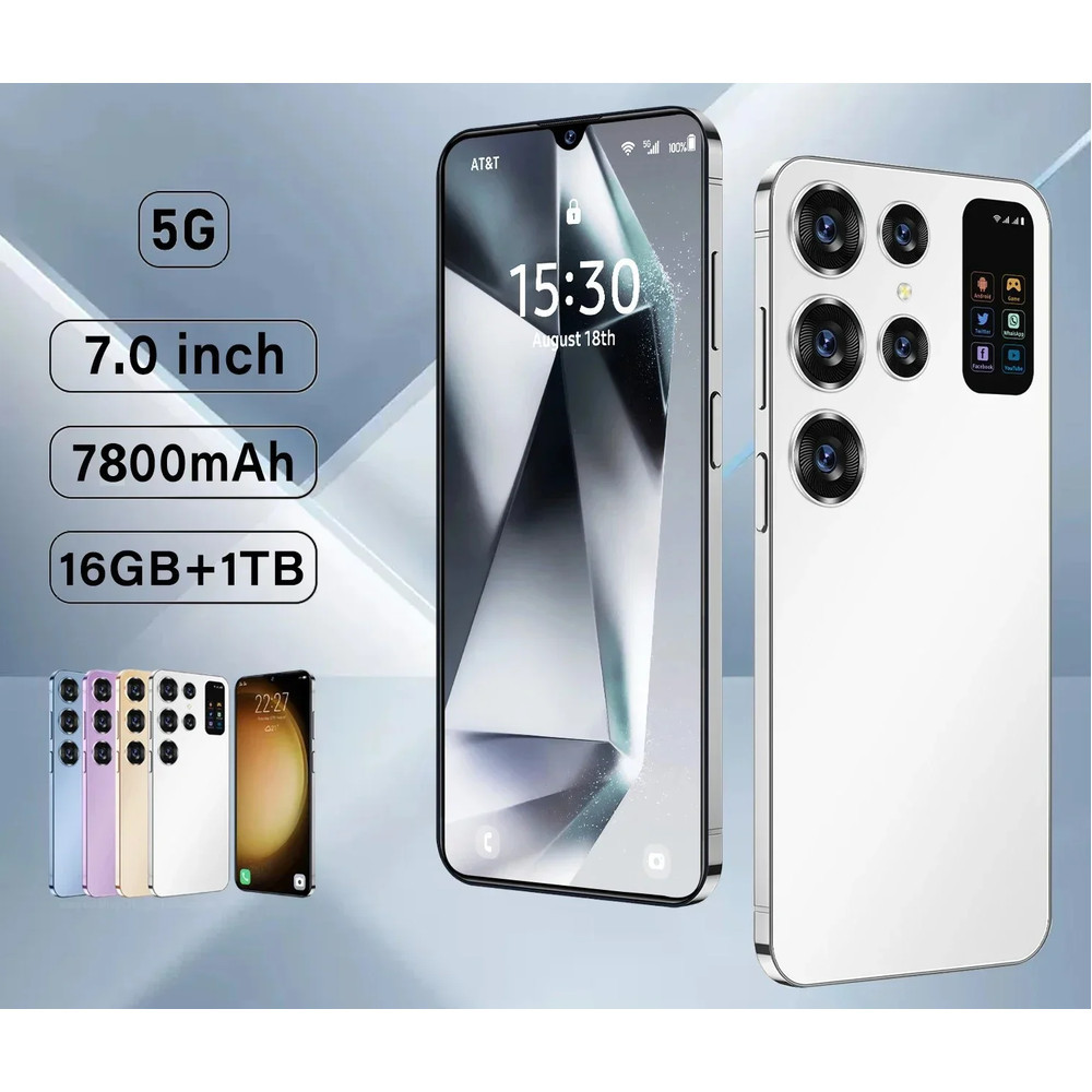 S24 Ultra Smartphone Android 13 Versão Global Câmera HD de sinal 5G de ...