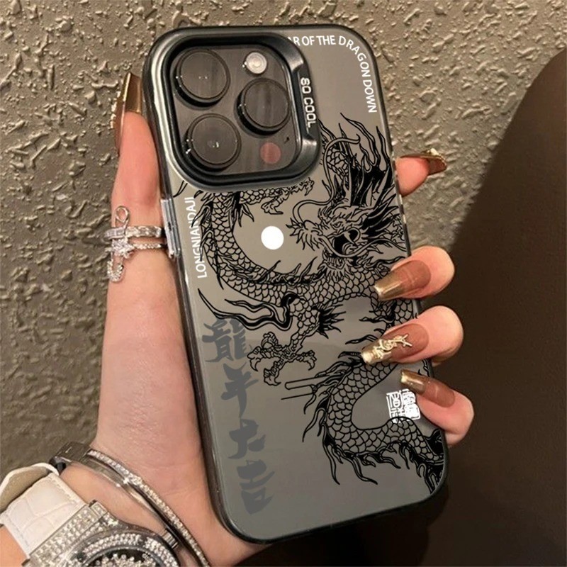 Estojo De Luxo Para Telefone Blindado Dragon Totem Xiaomi Redmi Nota 13