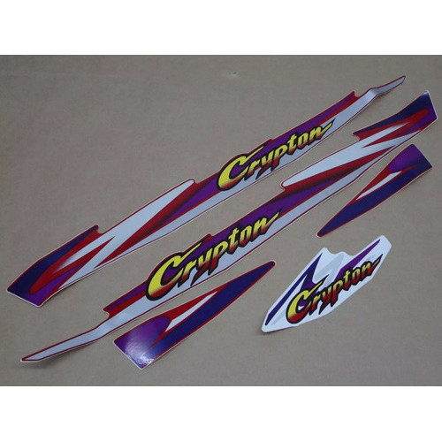 Kit Adesivos Yamaha Crypton 1997 A 1998 Vermelha - Lb00651 | Shopee Brasil