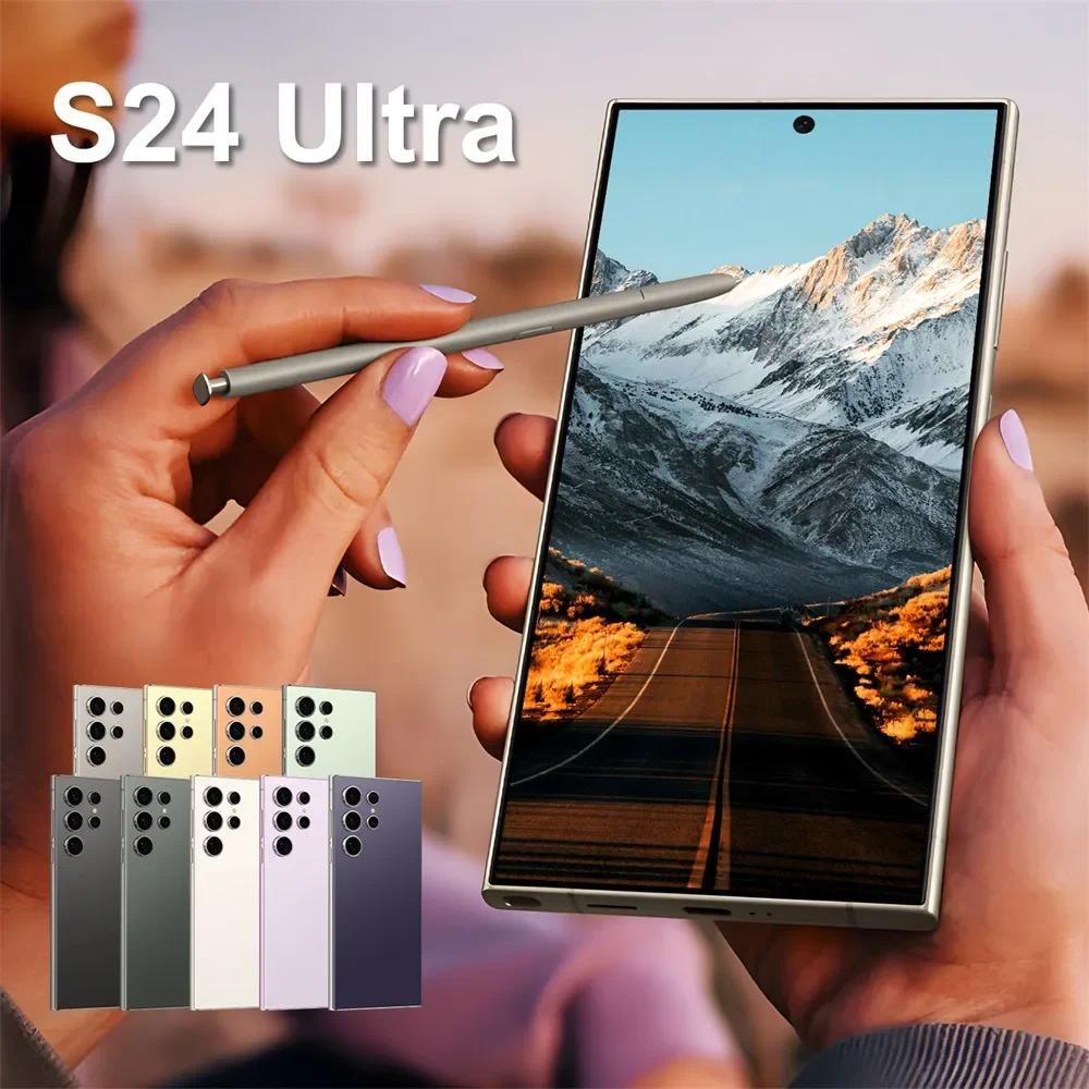 Novo S24 Ultra 7.3HD Celulares Versão Global 4G 5G Smartphone Original Duplo SIM Android 14 ...