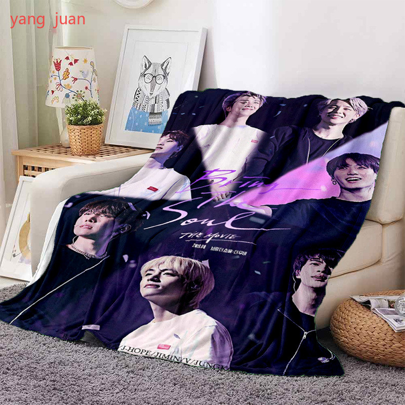 Cobertor BTS Coreano Macio E Aconchegante Com Rap Monster Jeon Jung ...