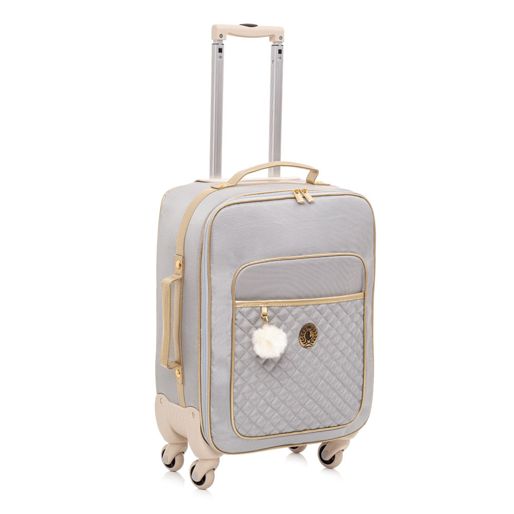 Mala com Rodinhas LQQ Atlanta - Cinza | Shopee Brasil