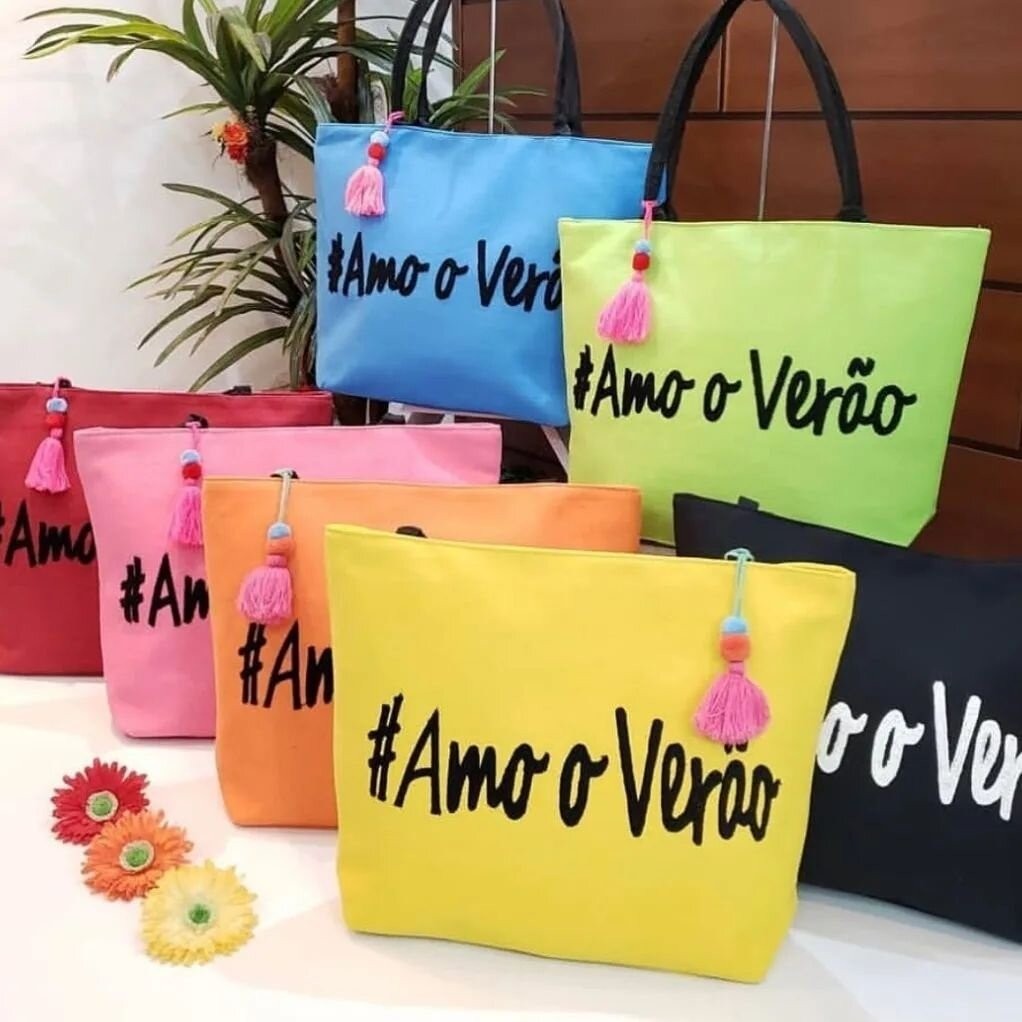 Bolsa De Praia Sacola Impermeável Feminina Moda Praia Amo o Verão Piscina Ecobag | Shopee Brasil