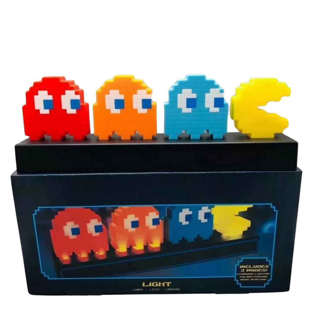 Luminária Pixel Pac Man Gamer Retrô - Led | Shopee Brasil