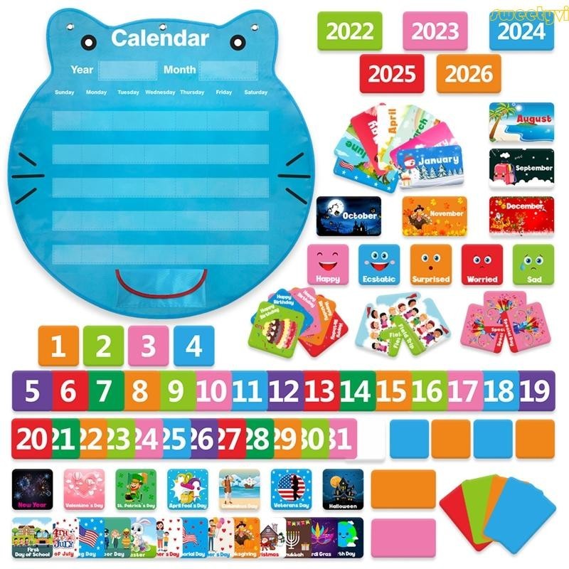 Calendário Mensal 10 Sets Flashcards Para | Shopee Brasil