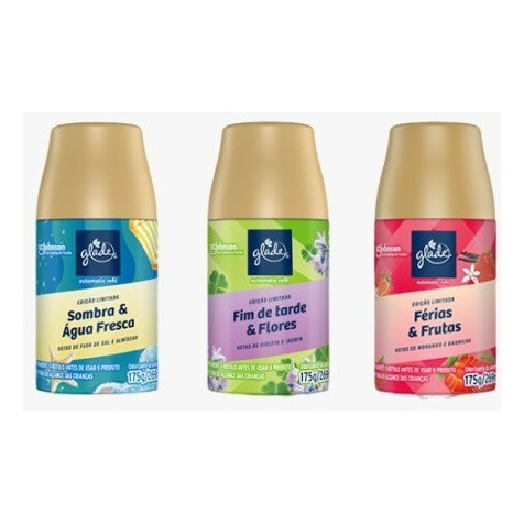 Odorizante Glade Edição Limitada Refil Kit Com 3 X 269ml | Shopee Brasil