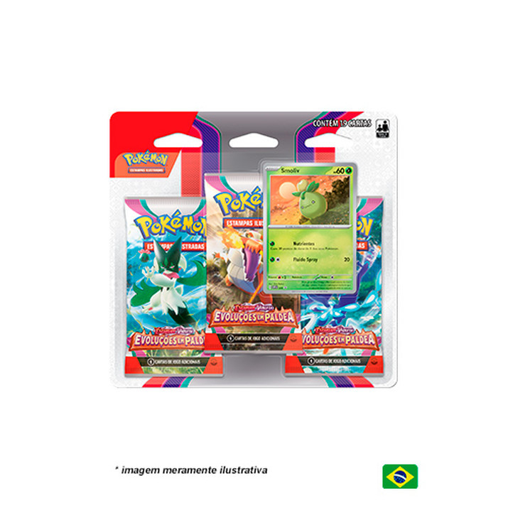 Blister Triplo Pokemon Escarlate E Violeta 2 Evoluções Em Paldea