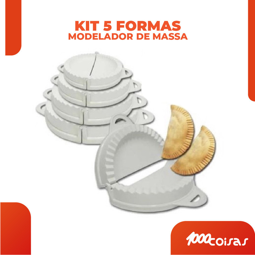 Kit Com 5 Forma Modelador Pastel Risole Massas | Shopee Brasil