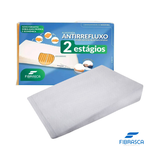 Travesseiro Anti Refluxo Adulto Fibrasca Capa Íons De Prata | Shopee Brasil
