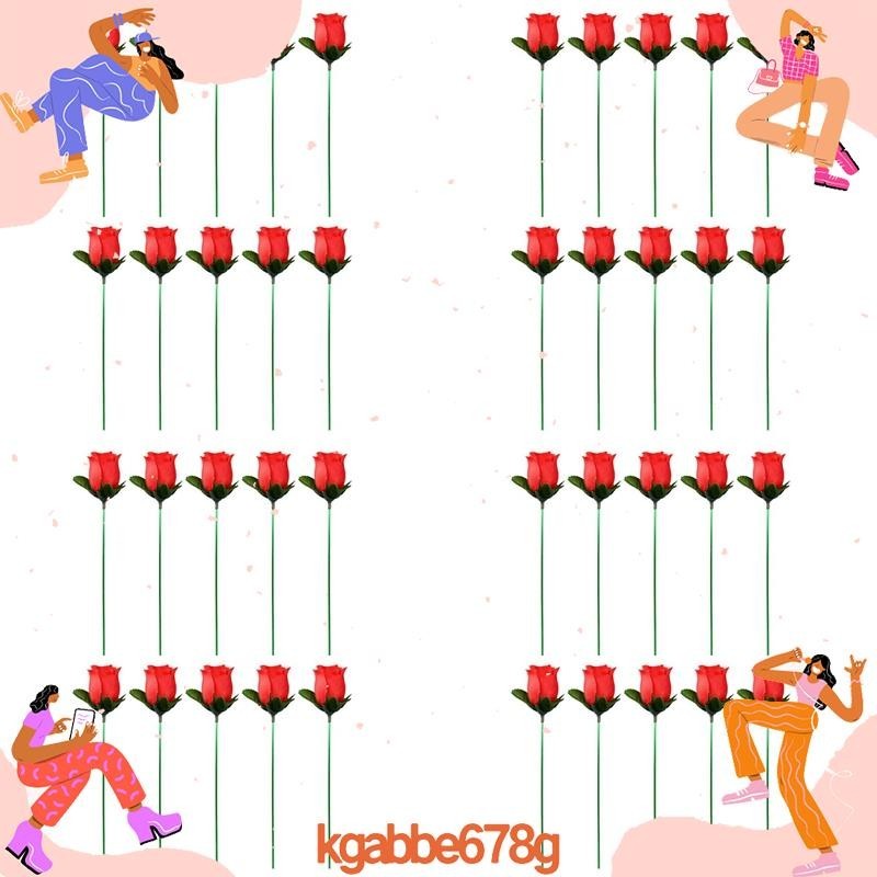 40PCS Truque Mágico De Fogo Rose Magic Flame Appearing Flower Magician ...