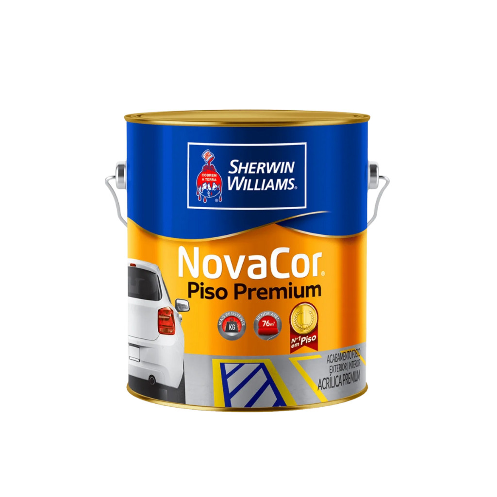 Tinta Piso Premium Novacor Sherwin Williams 3,6L e 900ml Diversas Cores ...