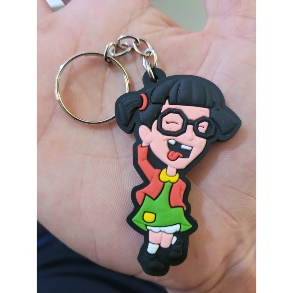 Chaveiro Emborrachado Turma do Chaves Chiquinha | Shopee Brasil