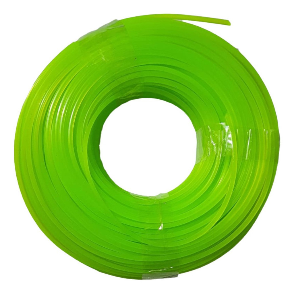 Bobina Fio Nylon 2,5mm Quadrado 420g Verde Uso Profissional | Shopee Brasil