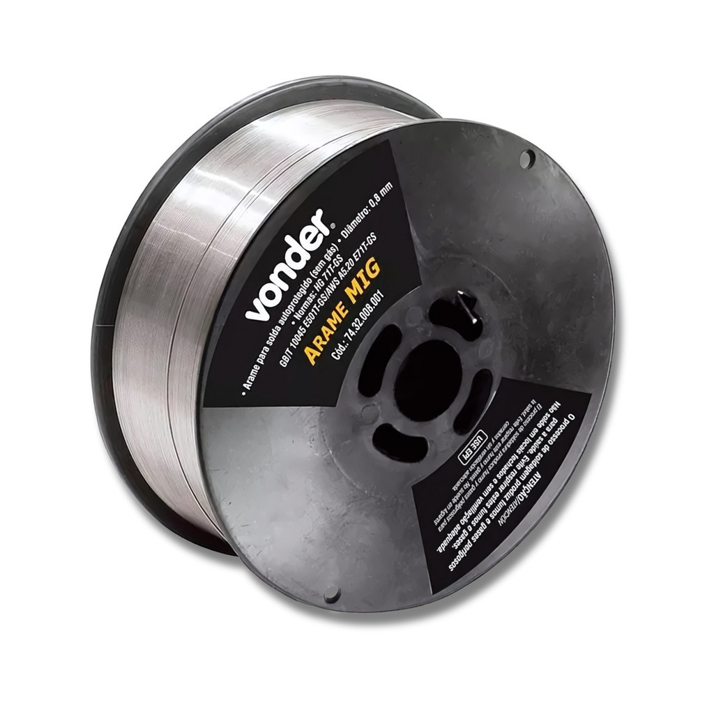 Arame MIG 0,8mm Carretel 1KG Sem Gas - Vonder | Shopee Brasil
