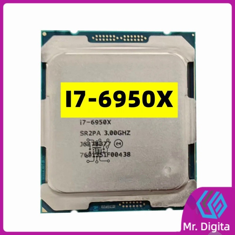 Core I7-6950X CPU, 14 nm, 10 cores, 20 threads, 3.0 GHz, 25MB, 140W ...