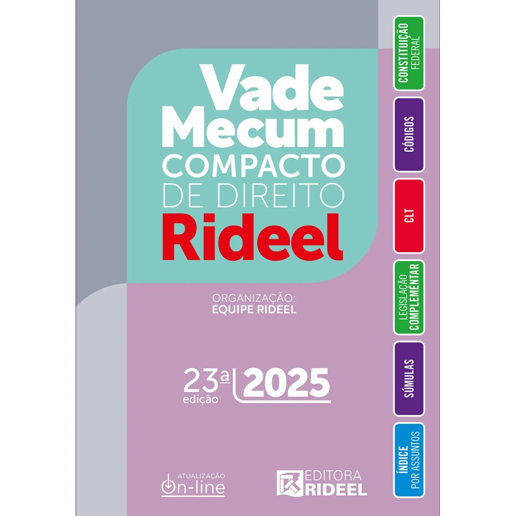 Vade Mecum Compacto Rideel 23Ed 2025 | Shopee Brasil