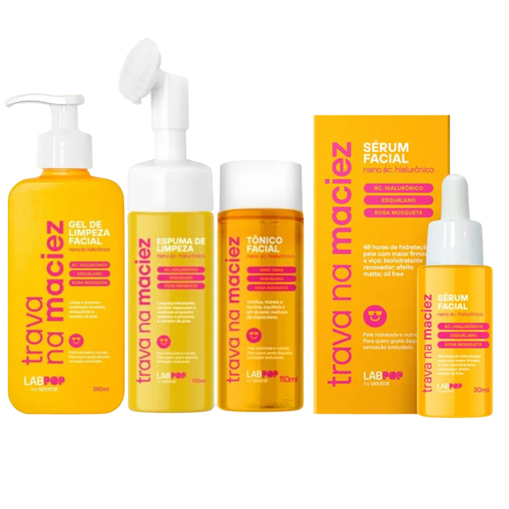 Trava Na Maciez- Gel De Limpeza, Espuma De Limpeza, Tônico Facial Ou ...