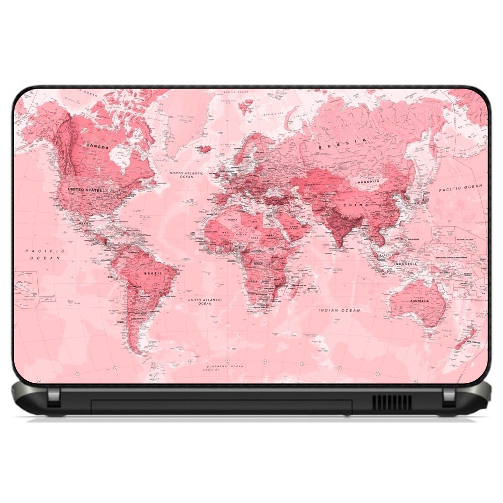 Adesivo Personalizado Skin Pelicula Notebook Macbook Tablet Mapa [ 32 ...