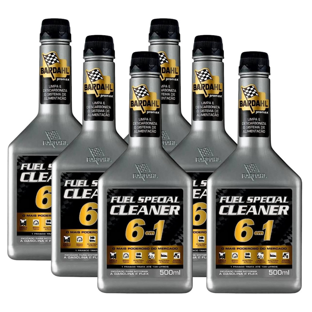 kit 6 Bardahl Fuel Special Cleaner 500 ML Aditivo Combustível Etanol ...