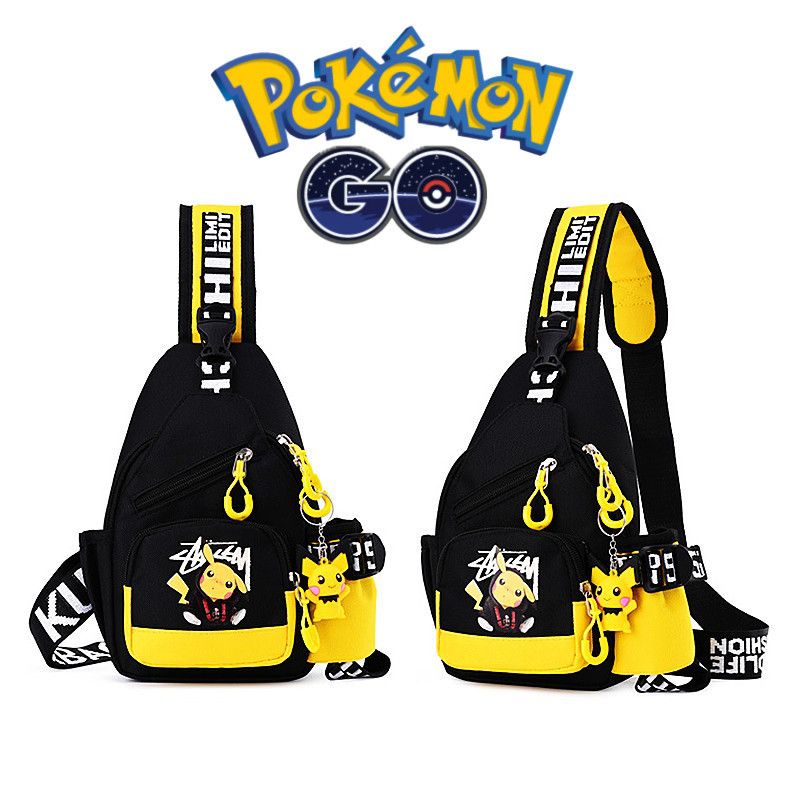 Pokemon Crossbody Pikachu Sports Bag Boys Girls Chest Presente De ...