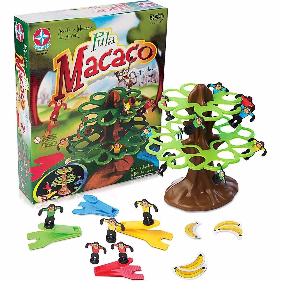 Pula Macaco Jogo Classico Original Infantil Brinquedo Para Familia E ...