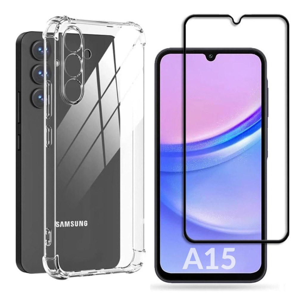 Capa Case Capinha Anti Impacto Para Galaxy A15 5G + Película 3D Vidro ... Capa Case Capinha Anti Impacto Para Galaxy A15 5G + Película 3D Vidro ...