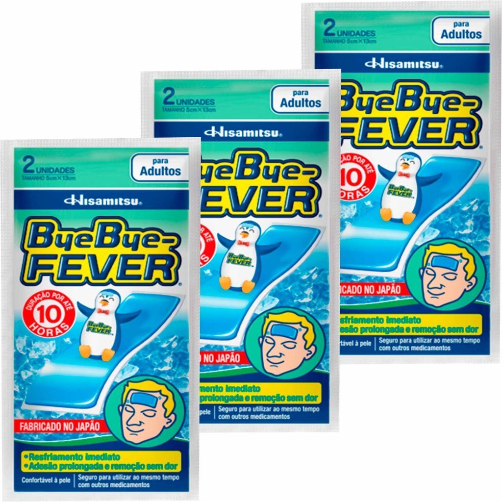 Adesivo para Febre Bye Bye Fever Adulto 2 adesivos | Shopee Brasil
