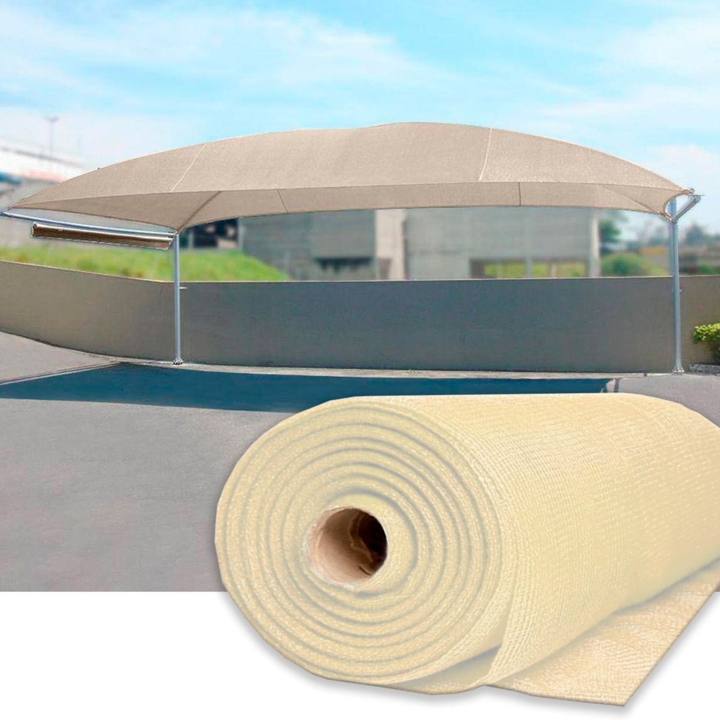 Tela de Sombreamento 80% Politop Sombra Bege - Metro | Shopee Brasil