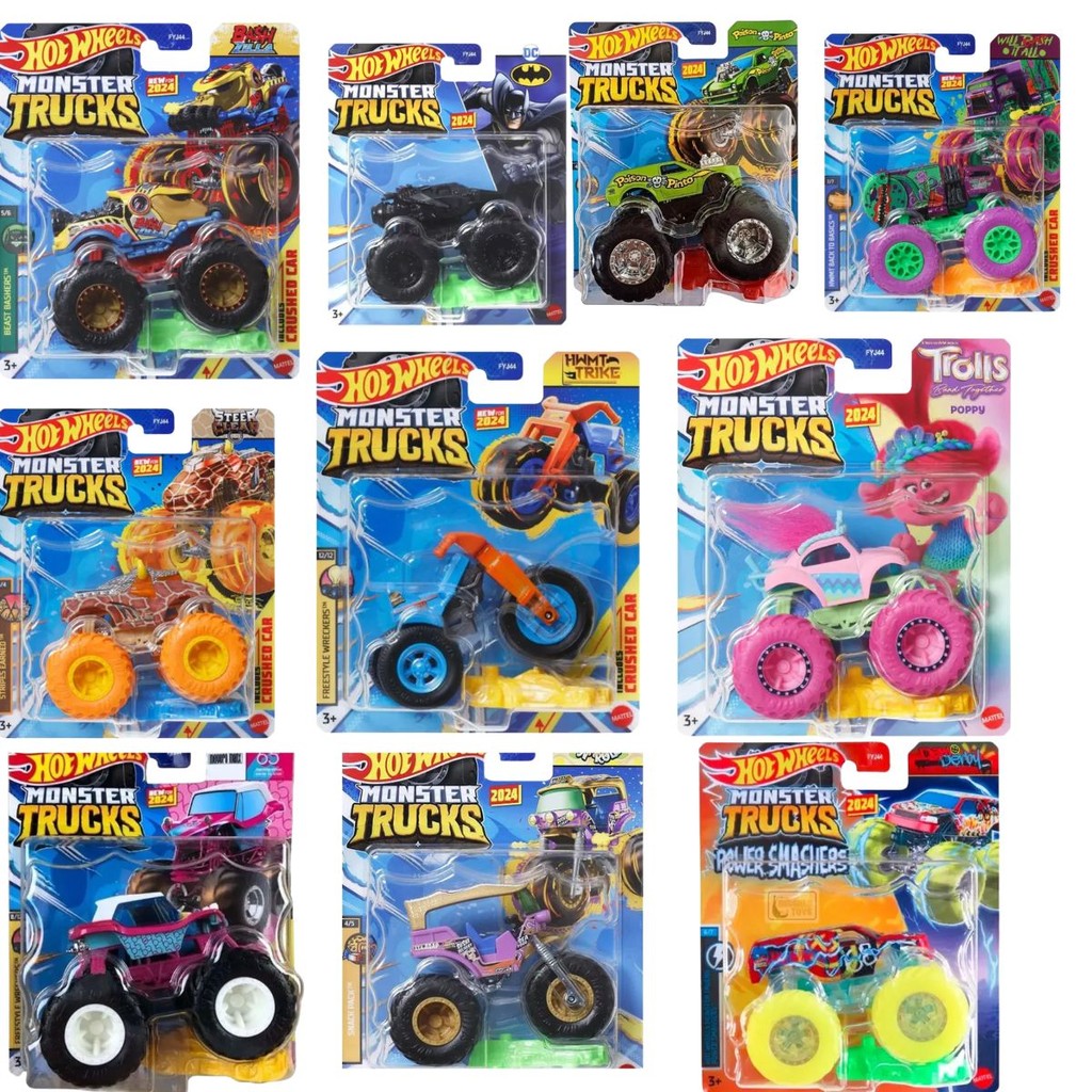 Carrinho Monster Truck Hot Wheels 1:64 FYJ44 Mattel | Shopee Brasil
