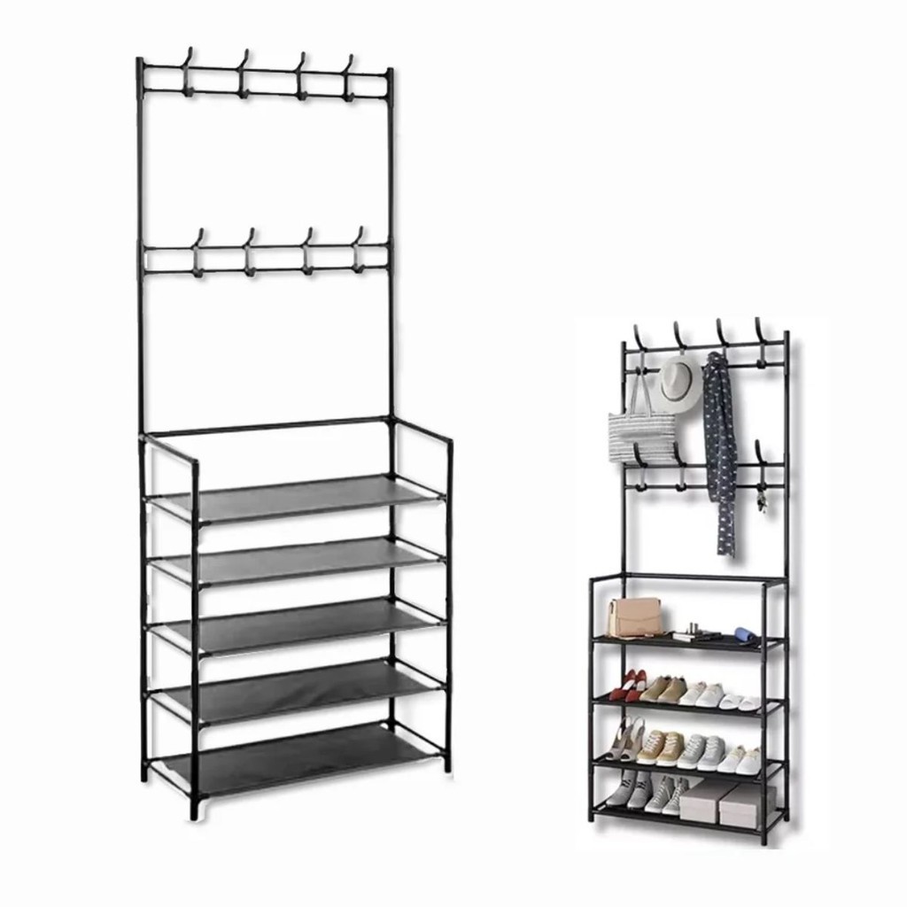 Guarda Roupa Multiuso Rack Sapateira Estante Abs 5 Andares | Shopee Brasil