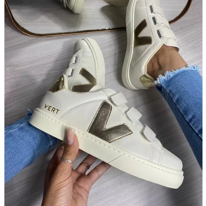 Tenis Velcro Vert Feminino Masculino Sapatenis Não perca Linha premium ...