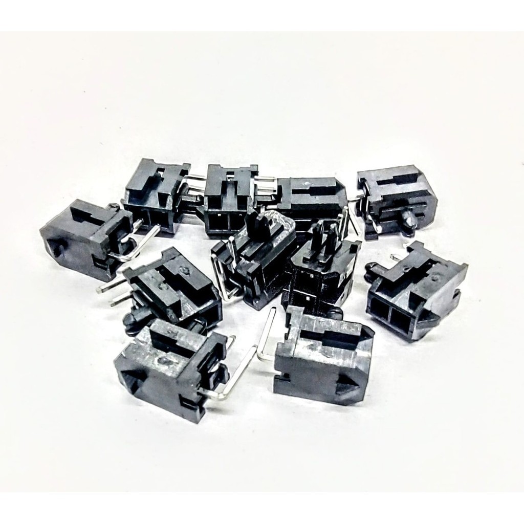 100x Conector Micro Fit 2 vias 3,00mm Macho 90º - 300102WR - DS1073-04 ...