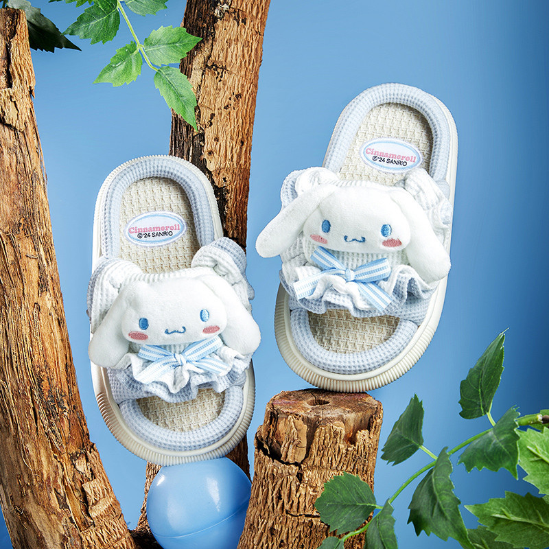 Cheerful Mario Sanrio Pantufas De Algodão E Linho Para Crianças ...