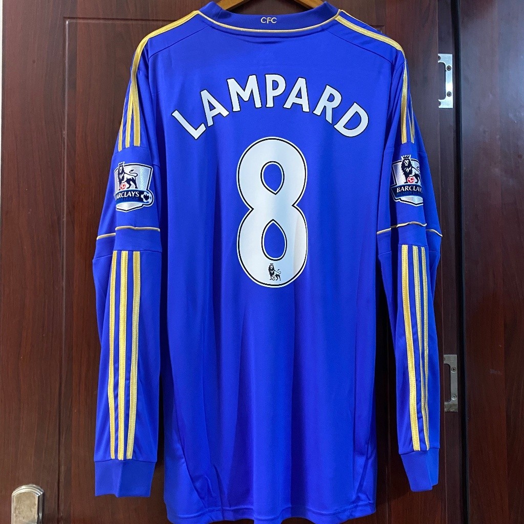 Home Camisa de manga comprida Jersey 2012-2013 Equipe de Futebol ...