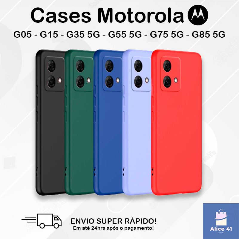 Case Capa Capinha Motorola Moto G05 G15 G35 5G G55 5G G75 5G G85 5G Aveludada Protetora | Shopee ...