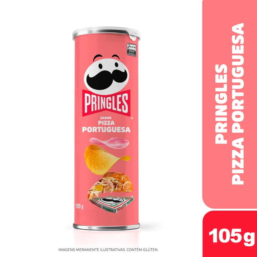 Batata Chips Pringles Pizza Portuguesa 105g | Shopee Brasil