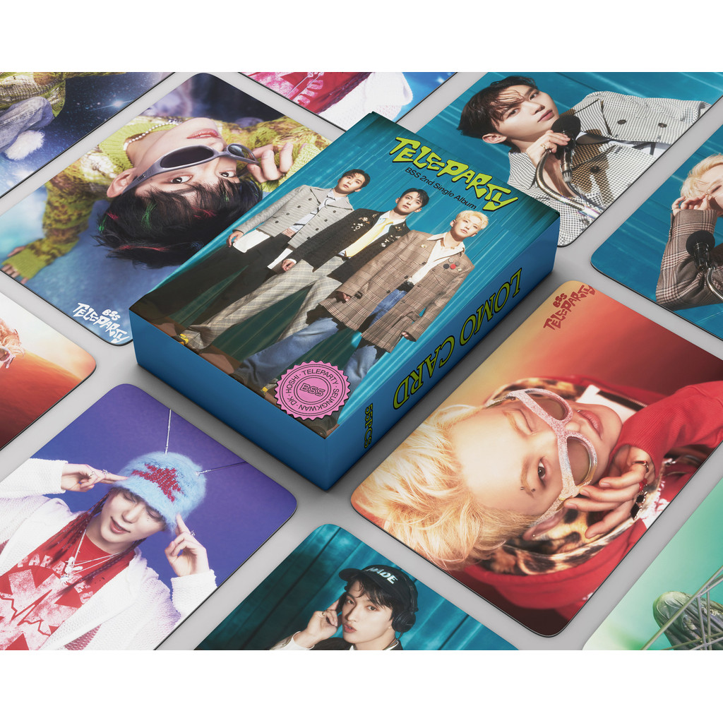 KPOP 55pcs/box Dezessete Cartões Fotográficos BSS TELEPARTY LOMO Cartão ...