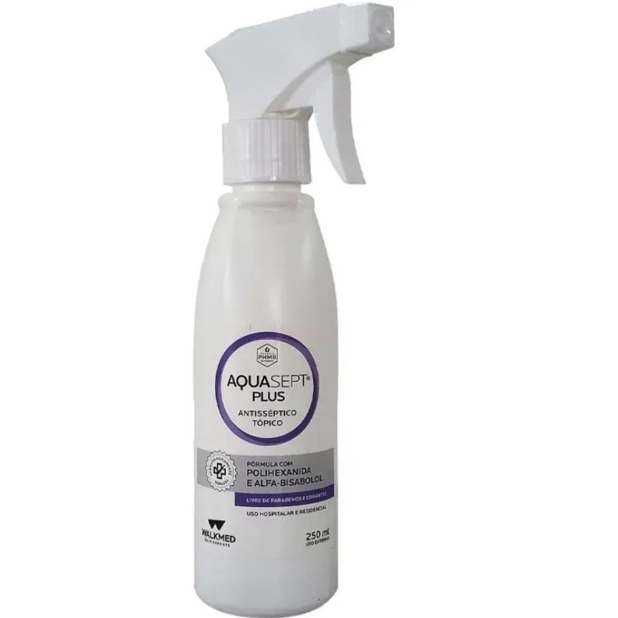 Aquasept Plus Solução Polihexanida PHMB Spray 250ml - Walkmed | Shopee ...
