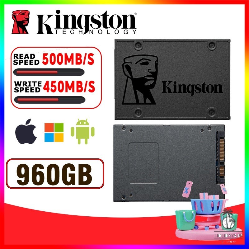 Kingston A400 120 Gb / 240 Gb / 480 Gb / 960 Gb 2,5 Ssd (R: A 500 mb/s & W: 450 mb/s)/Kingston 2 ...