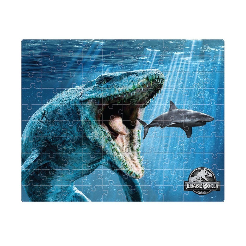 Quebra Cabeça Jurassic World Mosassauro 100 Peças Mimo Shopee Brasil
