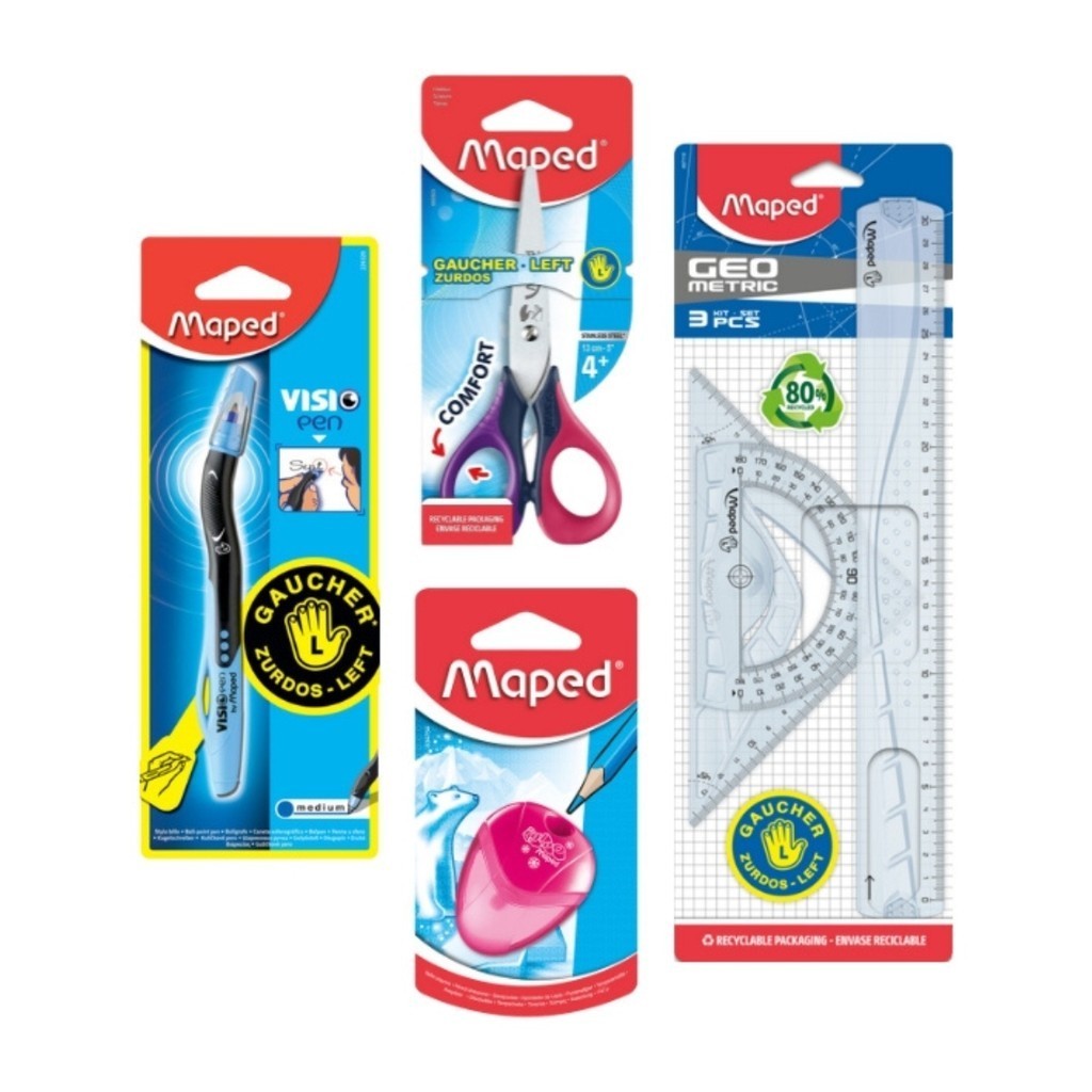 Kit Canhoto Caneta Visio Pen Canhoto - Maped | Shopee Brasil