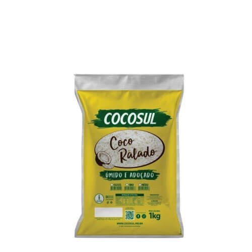 Coco Ralado Flocado Umido 1 kg Cocosul (unid) | Shopee Brasil