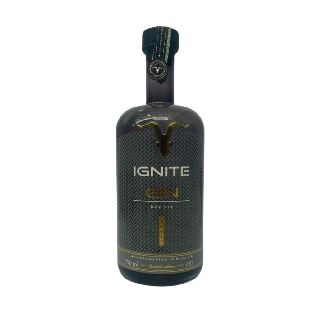 Bebida Gin Ignite Premium 750ml | Dry Gin Artesanal | 14 Botânicos | 48 ...