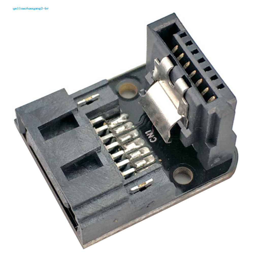 90 Degree Sata Connector Adapter 6gbps Male to Female Right Angle for ...