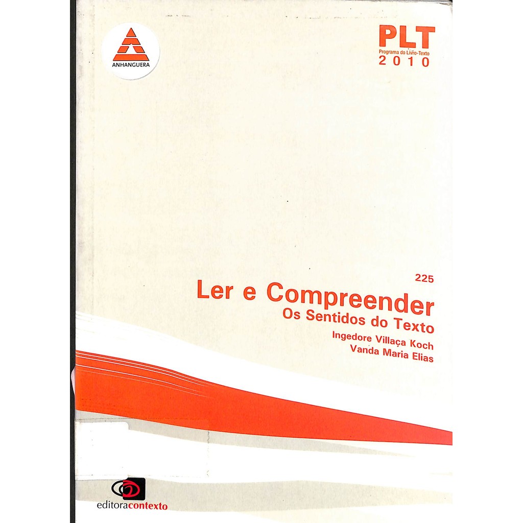 Livro PLT 225 - Ler e compreender: os sentidos do texto 3ª edição de ...