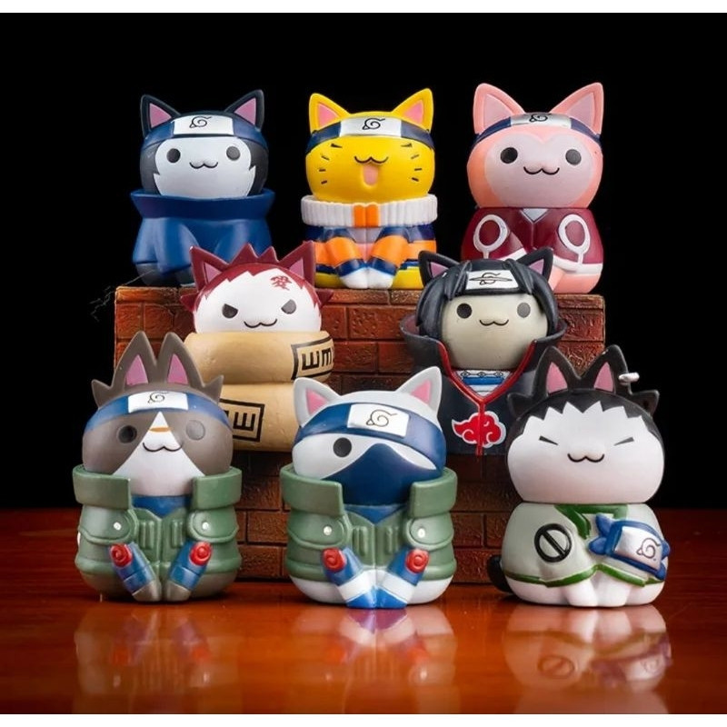 Action figure naruto gato sasuke sakura kakashi asuma itachi iruka ...