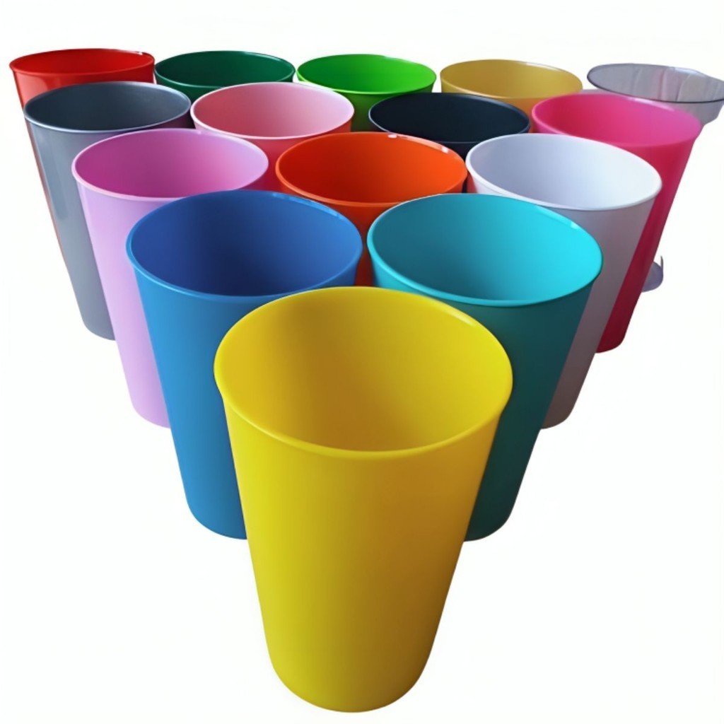 Kit 10 Copos Coloridos 350ml Plástico Festa Infantil | Shopee Brasil