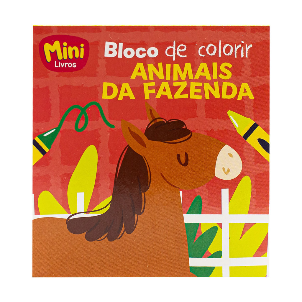 Minibloco de Colorir - Animais Da Fazenda - Todolivro | Shopee Brasil