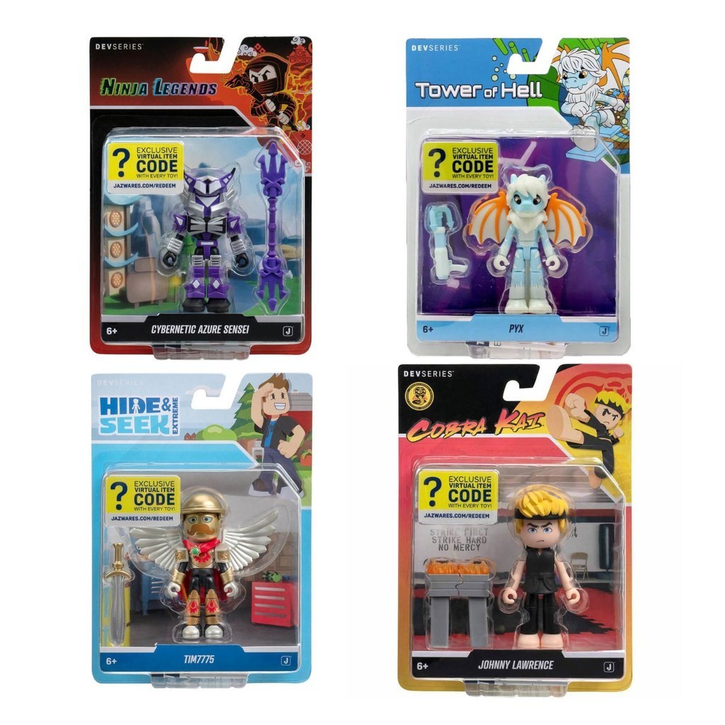 Brinquedo Bonecos Roblox DevSeries Figuras Lendárias com Código de Item ...