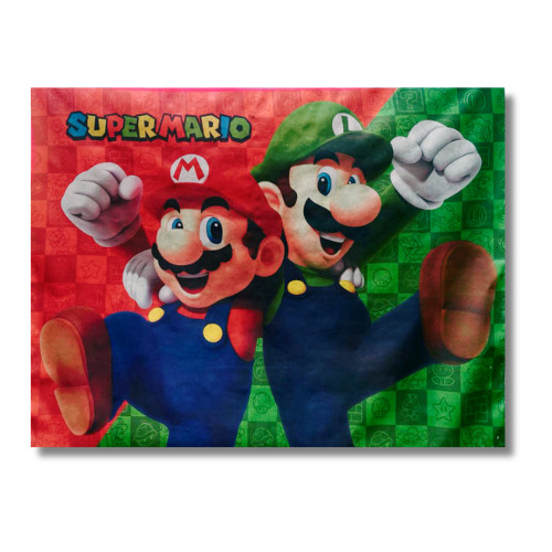 Painel TNT Super Mario Bros 1,40m x 1,00m com uma unidade Festcolor ...